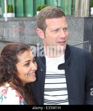 X Factor presenters arrive for auditions at the Mercure Holland House ...