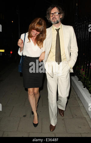 Jarvis Cocker outside Claridge's with Kim Sion Featuring: Jarvis Cocker ...