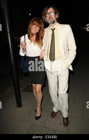 Jarvis Cocker outside Claridge's with Kim Sion Featuring: Jarvis Cocker ...