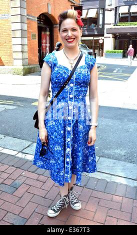 Imelda May out and about near Grafton Street Featuring: Imelda May ...