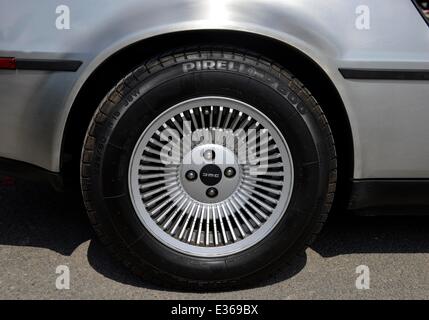 DeLorean cars owners rally, DeLorean classic car DMC-12, Britain. UK ...