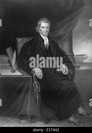 portrait of John Marshall, 1755 - 1835, American politician, lawyer ...