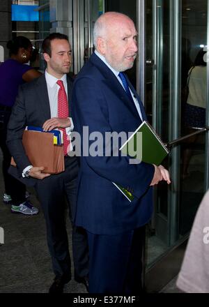 Liam Gallagher's attorneys William Beslow and Raoul Felder arrive at ...