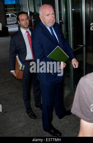 Liam Gallagher's attorneys William Beslow and Raoul Felder arrive at ...