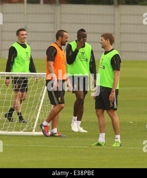 Aly Cissokho spotted during his first training session at Melwood ...