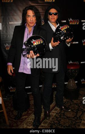 LA KISS co owners Gene Simmons, Paul Stanley, Doc MgGhee and Brett ...
