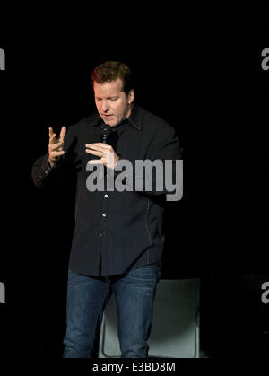 American stand-up comedian and ventriloquist Jeff Dunham performing in ...