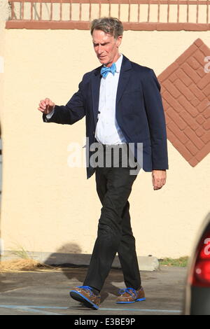 Bill Nye seen arriving at a dance studio for Dancing with the Stars ...