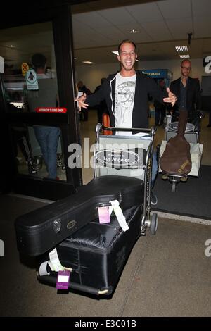 James Morrison arrive at Los Angeles International Airport, LAX ...
