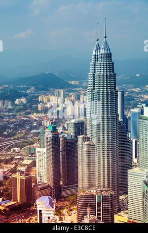 Kuala Lumpur West Malaysia with Petronas Towers in the background and ...