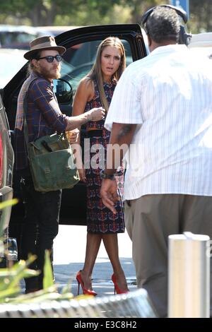 Jessica Alba at EXTRA at Universal City Walk Featuring: Jessica Alba ...