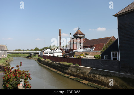 Harveys Brewery seen from Cliffe Bridge, Lewes Stock Photo - Alamy