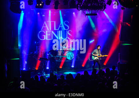 Atlas Genius performs at Irving Plaza Featuring: Keith Jeffery,Atlas ...