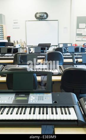 Music classroom in a modern secondary school Stock Photo - Alamy