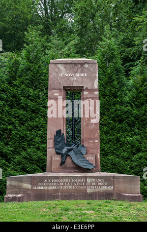 WWI Alsace-Lorraine Monument at the Rethondes clearing / Glade of the ...