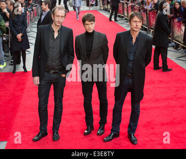 Suede band members, Mat Osman , Neil Codling and Brett Anderson attend ...