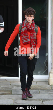 The members of boyband Kingsland Road leave the X Factor house ...