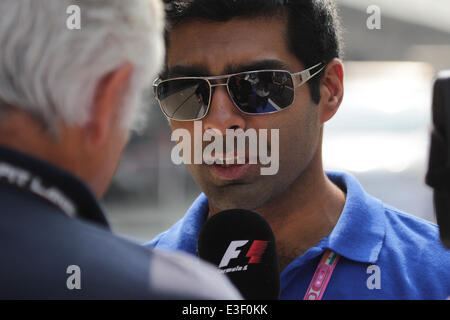 Karun Chandhok, former F1 driver from India Formula One Indian Grand ...