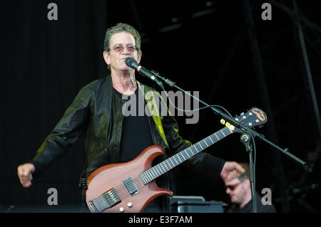Lou Reed performs at Hop Farm 2011 Featuring: Lou Reed Where: Kent ...