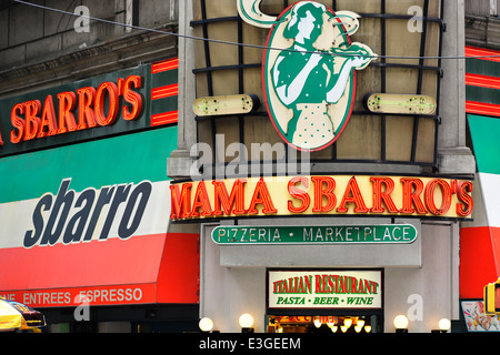 Sbarro, Mama Sbarro's, Times Square, New York Stock Photo - Alamy