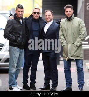 Boyzone outside the ITV studios Featuring: Boyzone Where: London ...