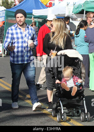 Celebrities visit the Studio City farmers market Featuring: Selma Blair ...