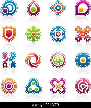 colorful drops water flower shape logo Stock Vector Image & Art - Alamy