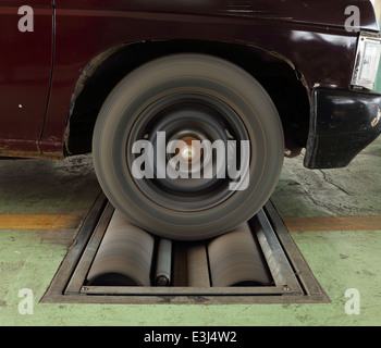 brake testing system of the old car Stock Photo - Alamy