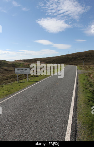 Eshaness sign Shetland Scotland June 2014 Stock Photo - Alamy