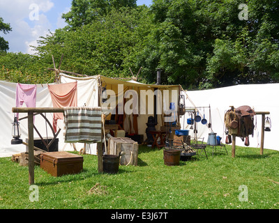 A re-enactment of a Wild West pioneer camp from the 1870's and 1880's ...