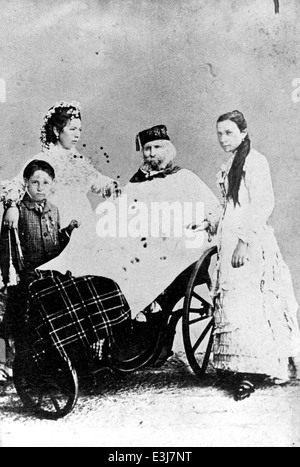 Giuseppe Garibaldi in Caprera family picture Stock Photo - Alamy