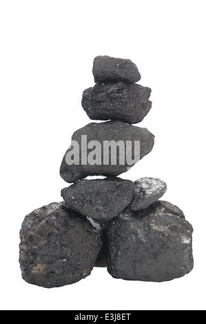 pyramid with carbon on white background Stock Photo - Alamy