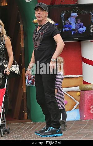 Dee Snider of Twisted Sister and family enjoy Santa Home at the Grove ...