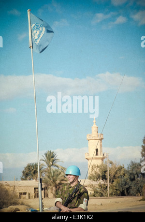 onu soldier,lebanon refugee camp,70's Stock Photo - Alamy