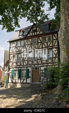 Half timbered architecture in Erpel, Rhineland Palatinate, Germany ...