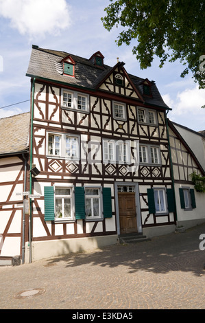 Half timbered architecture in Erpel, Rhineland Palatinate, Germany ...