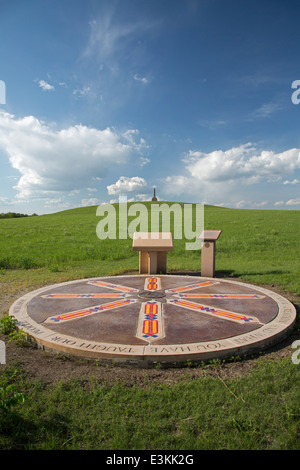 Emblem of the Kaw Nation in Allegawaho Memorial Heritage Park Stock ...