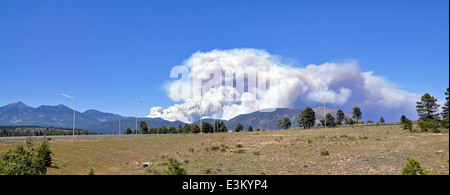 June 20 2010- The Schultz fire illuminated the San Francisco peaks over ...