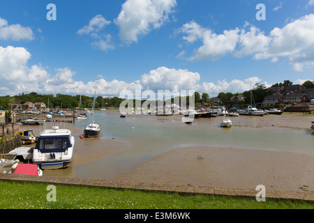 Wootton Bridge Isle of Wight between Ryde and Newport with blue sky and ...