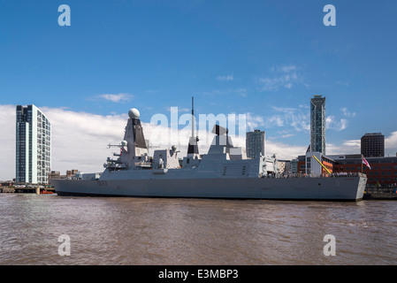The Royal Navy ship HMS Dauntless Type 45 or Daring-class air-defence ...