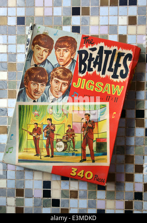 The Beatles jigsaw puzzle from the 1960s, London Stock Photo - Alamy