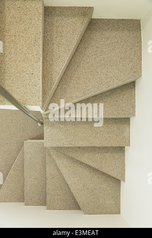 High angle view of a spiral staircase Stock Photo - Alamy