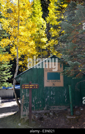 The Inner Basin in the Coconino National Forest displays vibrant autumn ...
