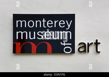 Exterior SIGN of the MONTEREY MUSEUM OF ART - MONTEREY, CALIFORNIA ...