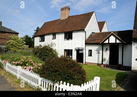 Fleur Cottage, white weatherboarded house, 17th century with later ...