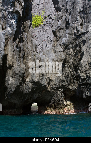 pure clear turquoise waters of the Philippine sea on the backdrop of ...