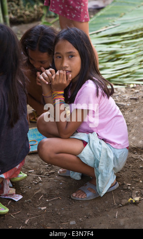 Young girl portrait in the Philippines. Filipina child living in ...