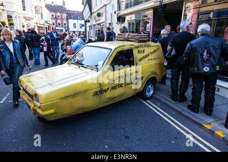 Reliant Robin 3 Three Wheeler Car Uk Stock Photo - Alamy