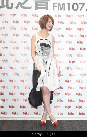 Taipei. 26th June, 2014. Singer Claire promotes her new album in Taipei ...