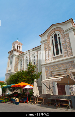 Samos Greece Vathy Market Stall Selling Fruit and vegetables Stock ...